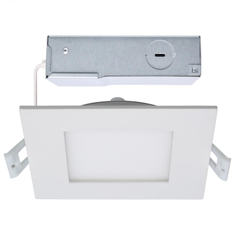 10 Watt LED Direct Wire Downlight; Edge-lit; 4-Inch; CCT Selectable ...