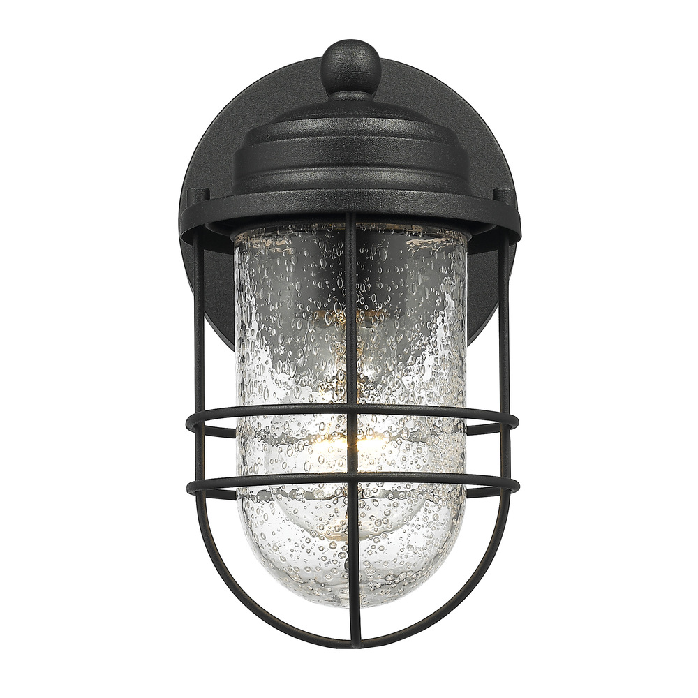 Golden Lighting Seaport 1-light 5in Outdoor Wall in Natural Black ...