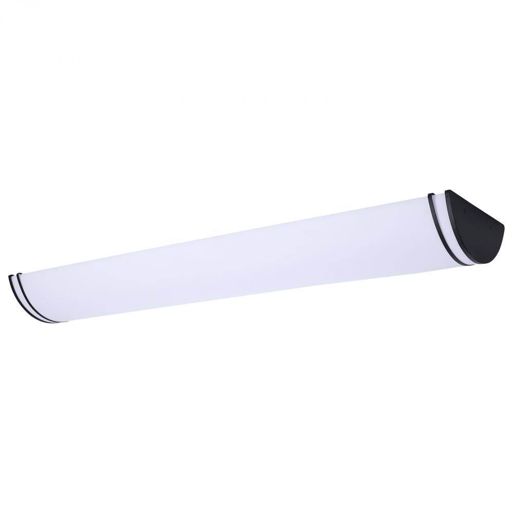 Glamour; LED 50 Inch Linear Flush Mount; Black Finish; 27K/3K/35K/4K/5K ...